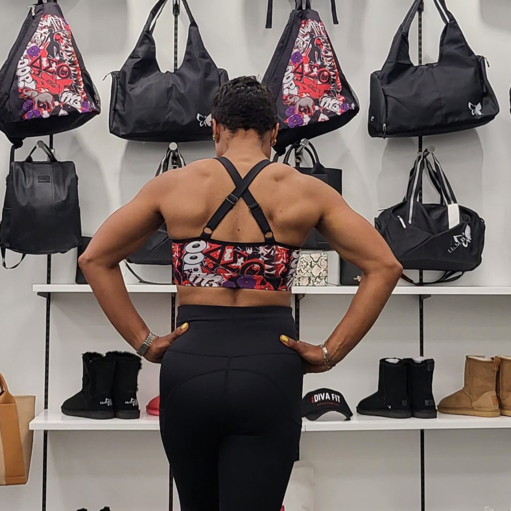Diva in Graffiti Sports Bra - I.L.M.B. Fitness