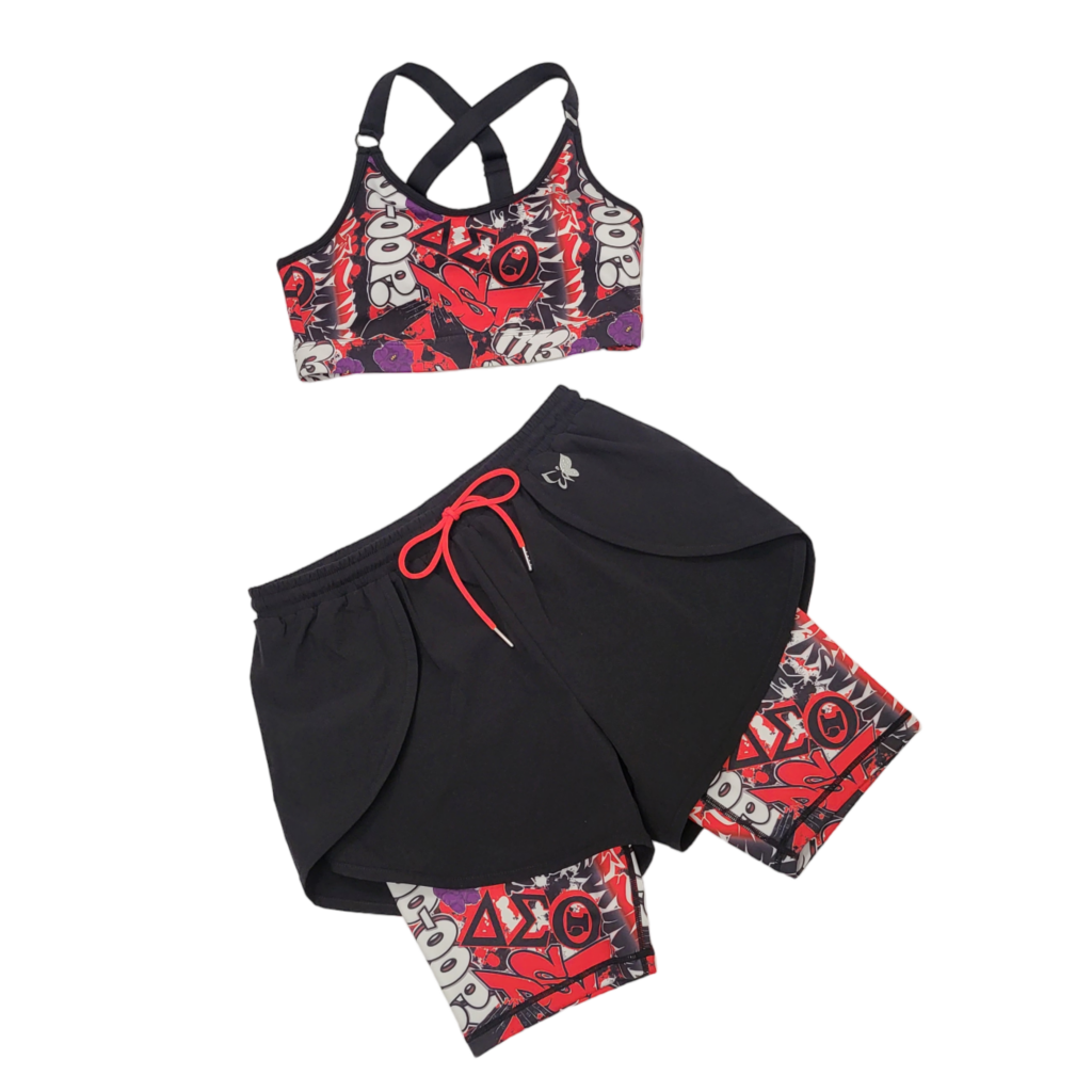 Diva in Graffiti Sports Bra - I.L.M.B. Fitness